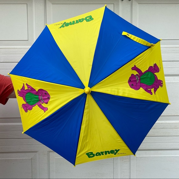 Barney | Accessories | Barney Kids Vintage Umbrella 992 The Lyons Group ...